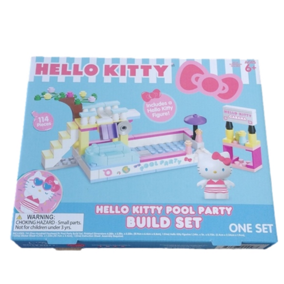 Sanrio | Toys | Hello Kitty Pool Party Building Bricks Set | Poshmark